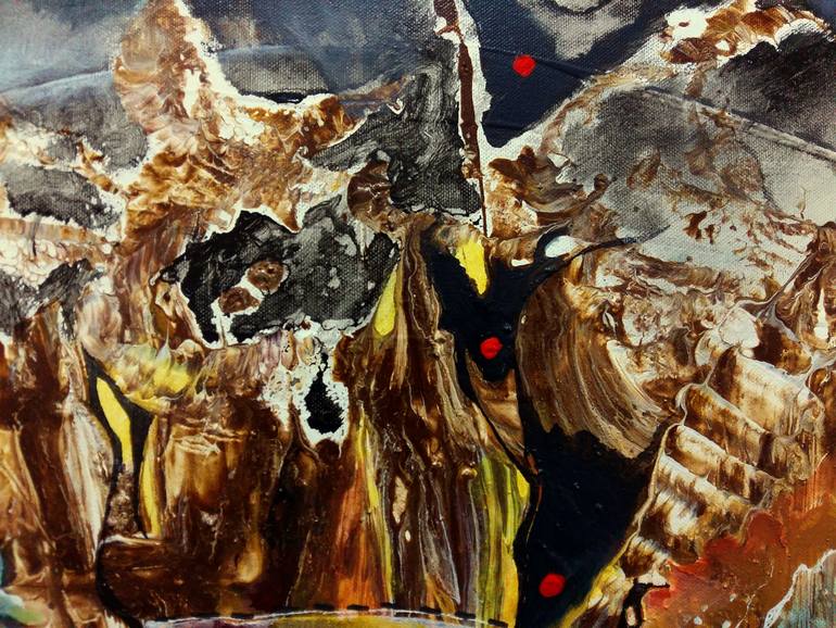 crumbling landscape Painting by Wolfgang Schweizer | Saatchi Art
