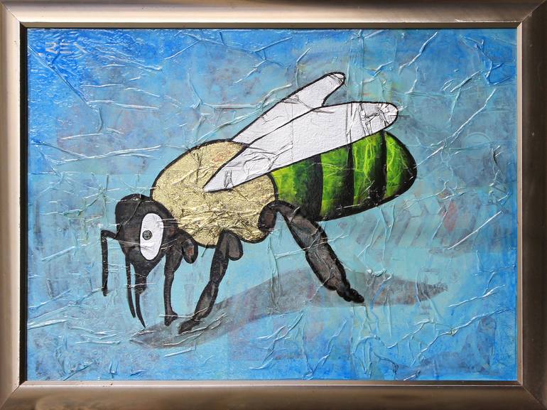 Honey Bee Painting by agata ren | Saatchi Art