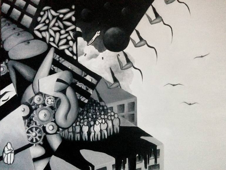 Away from the noise Painting by Sarah Morice | Saatchi Art