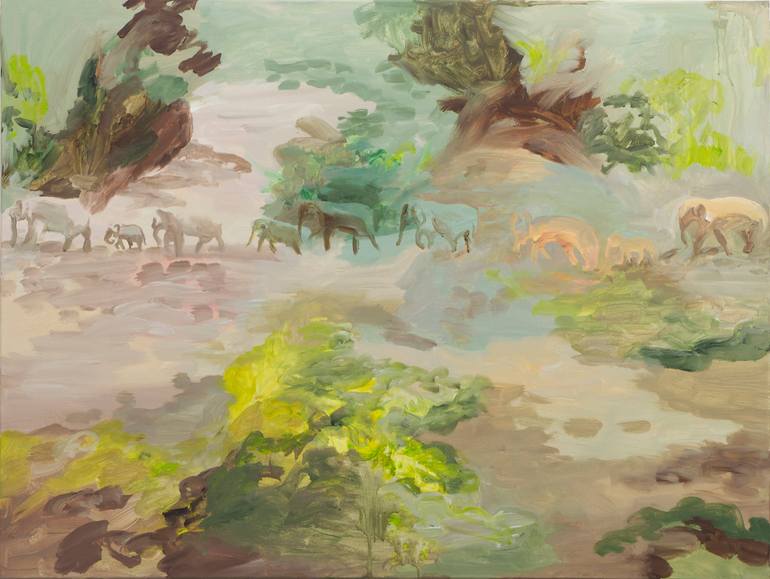 Stealth and agility Painting by Lucia Harari | Saatchi Art