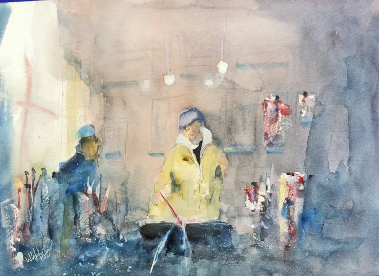 The Artist Painting by William Webster | Saatchi Art