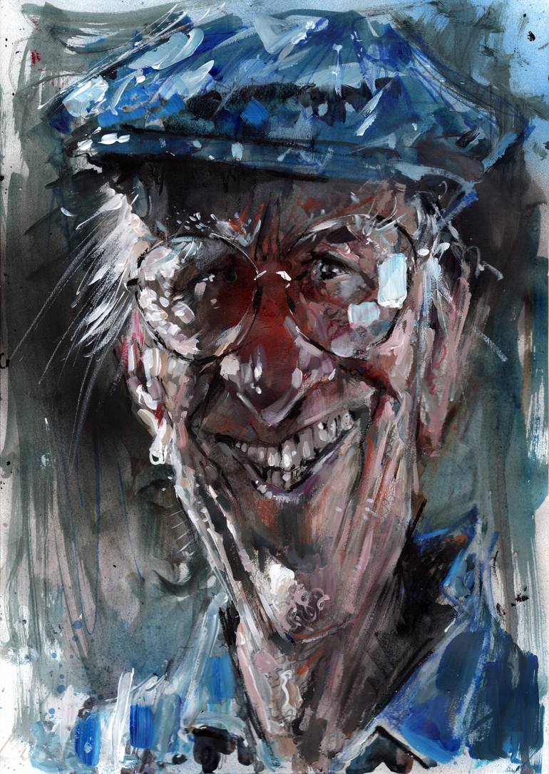 Man Painting by Vassilis Gogtzilas | Saatchi Art