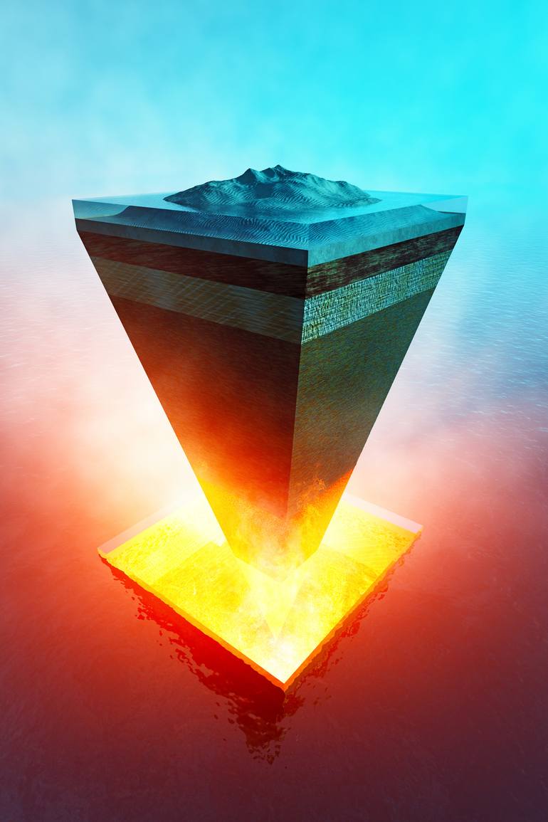 Earth core structure cross-section Photography by Johan Swanepoel ...