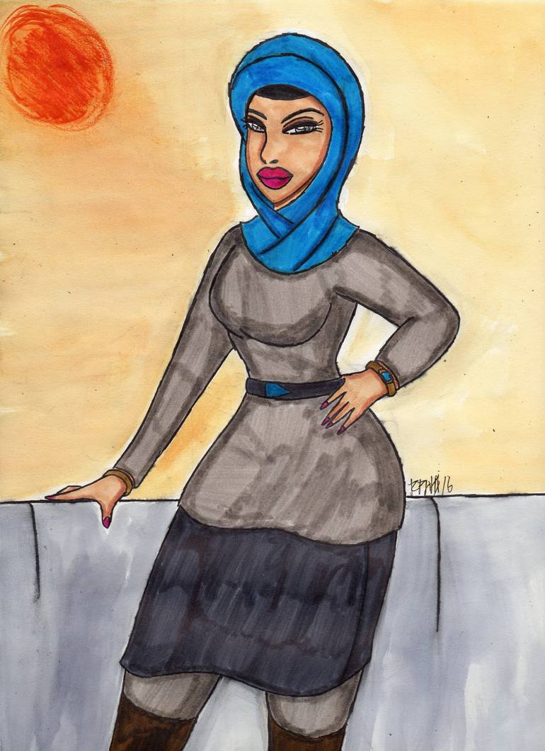 The Historian Drawing by Ronald Woods | Saatchi Art