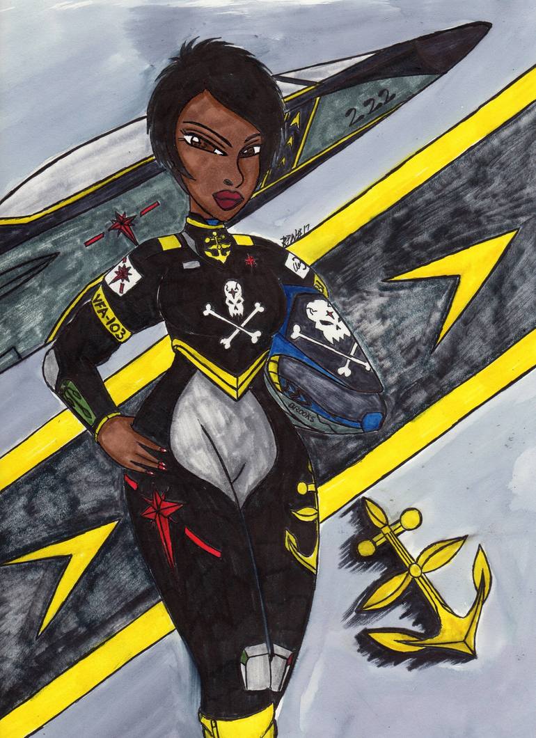 The Youngest Ace Drawing by Ronald Woods | Saatchi Art