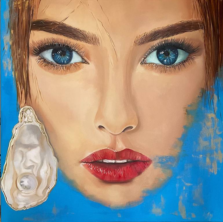 Pearl Mystery Painting by Natalia Lugovska | Saatchi Art