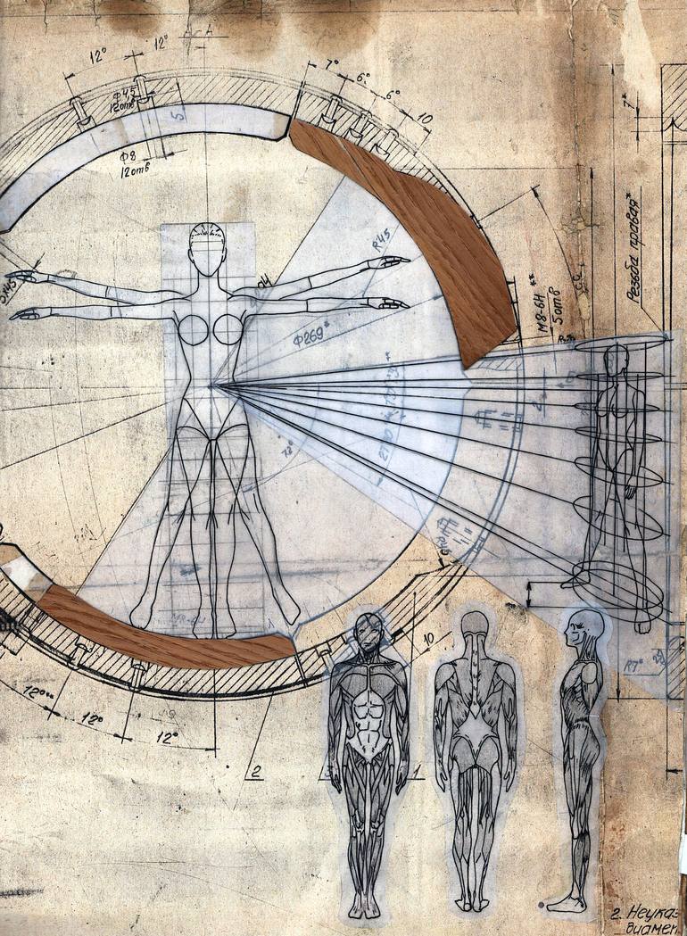 Body Mechanics. Draft 2 Drawing by Katia Kashpor | Saatchi Art