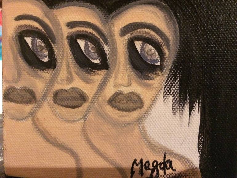 The other side of black Painting by Magda Ahmed | Saatchi Art