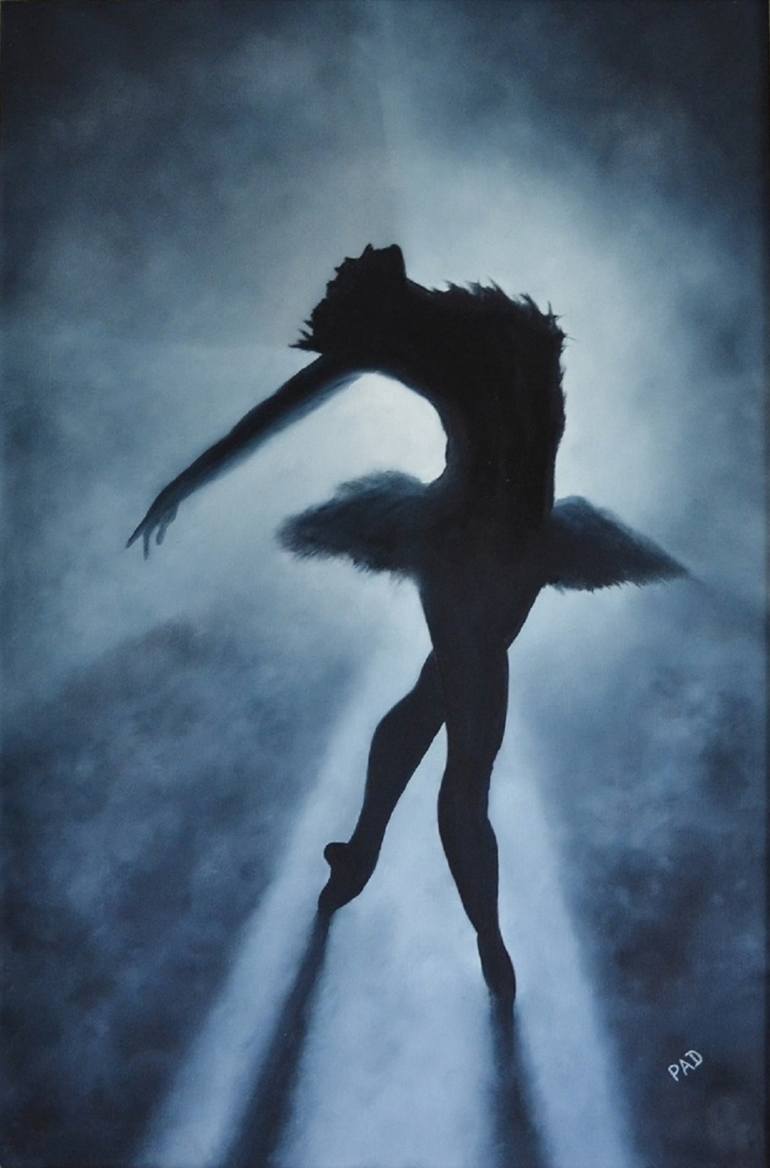 Ballet Dancer Silhouette Painting by Phil Dodson | Saatchi Art