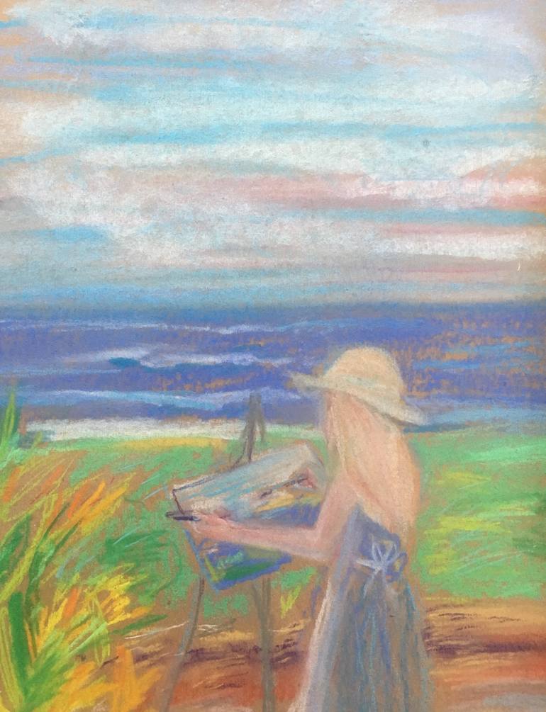 En Plein Air Drawing by Lucille Whitaker | Saatchi Art