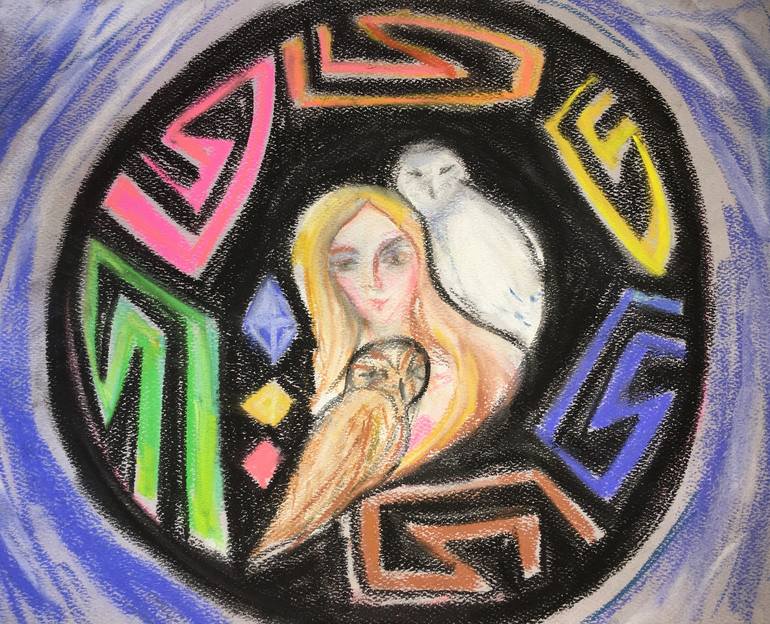 Power Shield Drawing by Lucille Whitaker | Saatchi Art