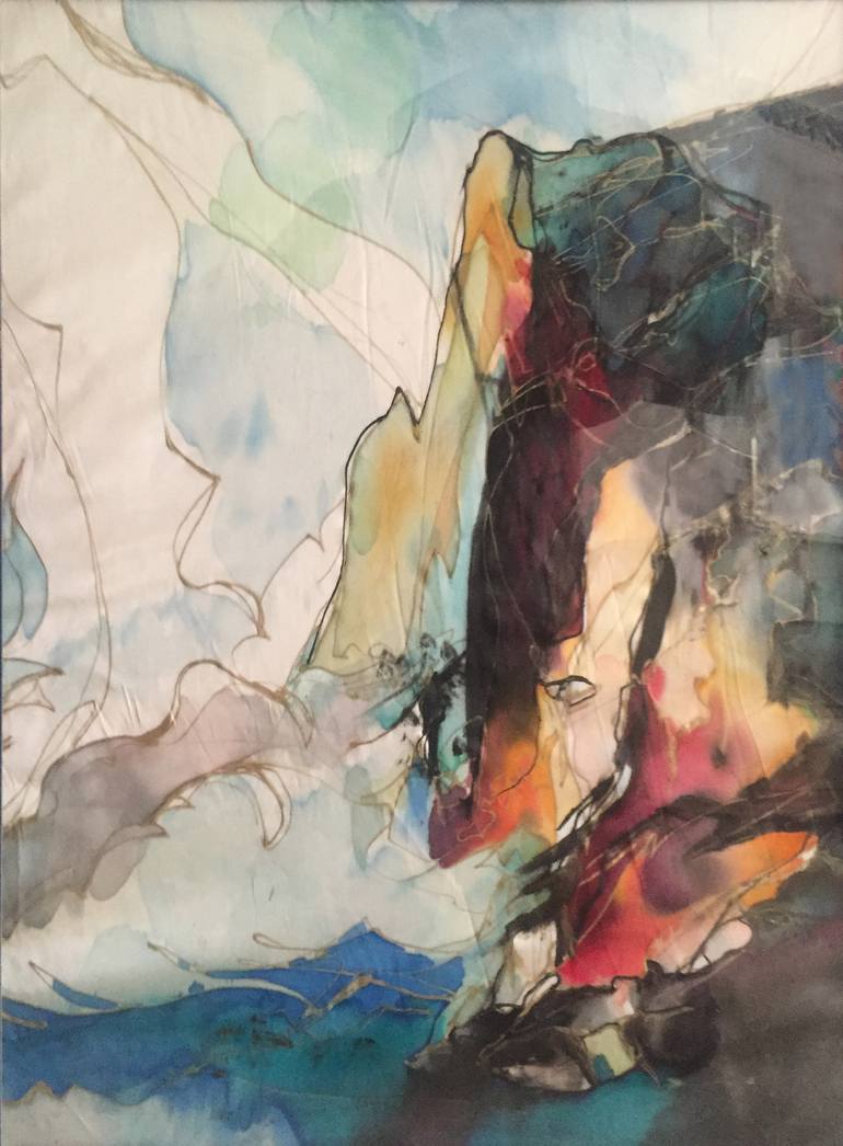 Cliff Painting by Lucille Whitaker | Saatchi Art