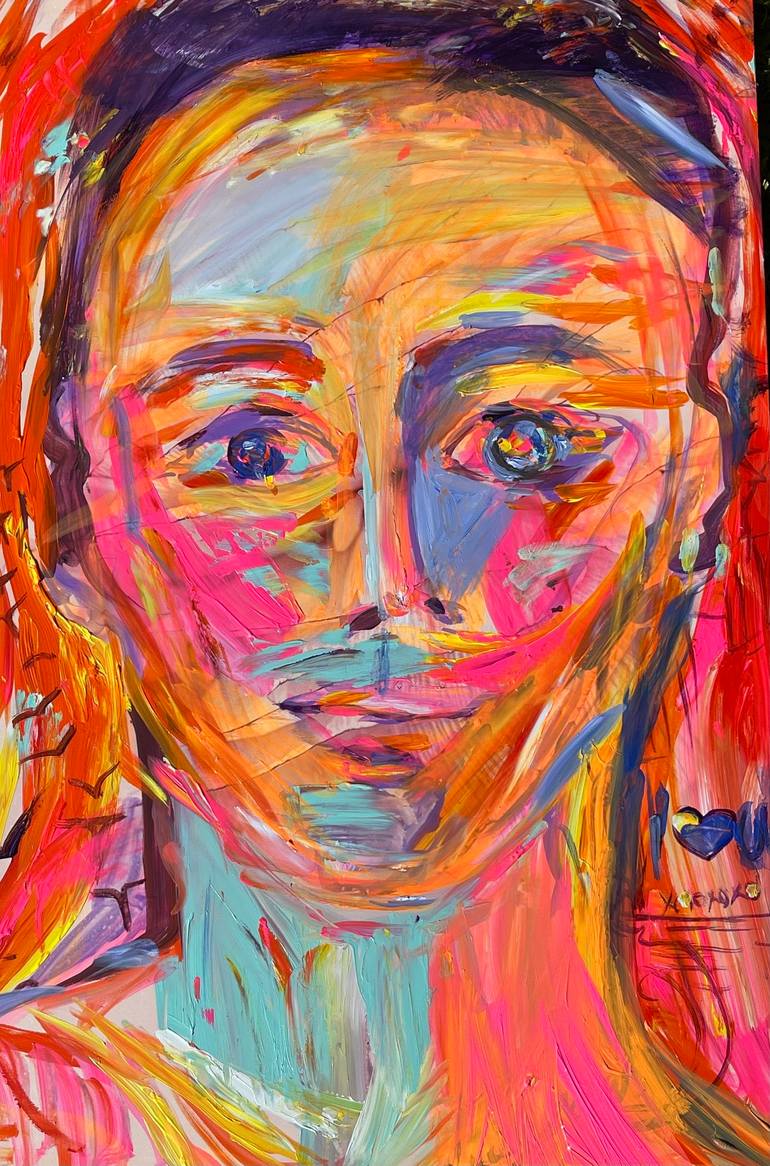 Face of an Angel Painting by Lucille Whitaker | Saatchi Art
