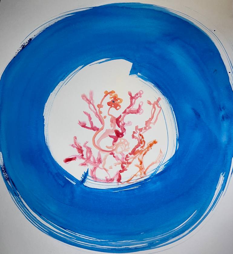 Pygmy Seahorse Painting by Lucille Whitaker | Saatchi Art