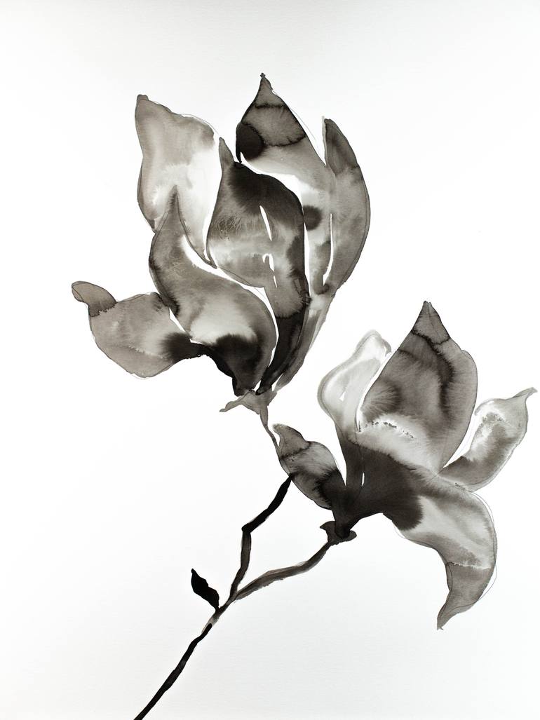 Magnolia No. 18 Painting by Elizabeth Becker | Saatchi Art