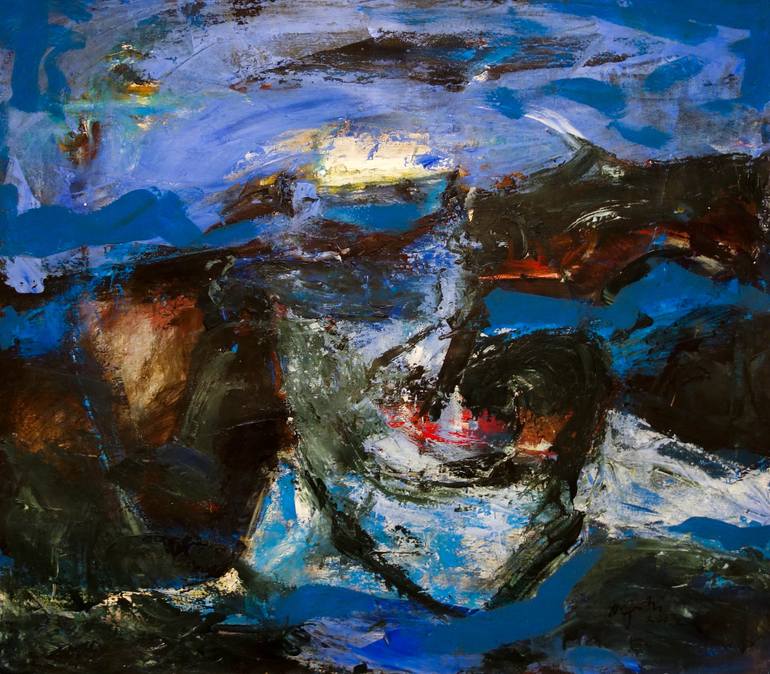 Peizazh 4 (Landscape 4) Painting by Naim Gashi | Saatchi Art