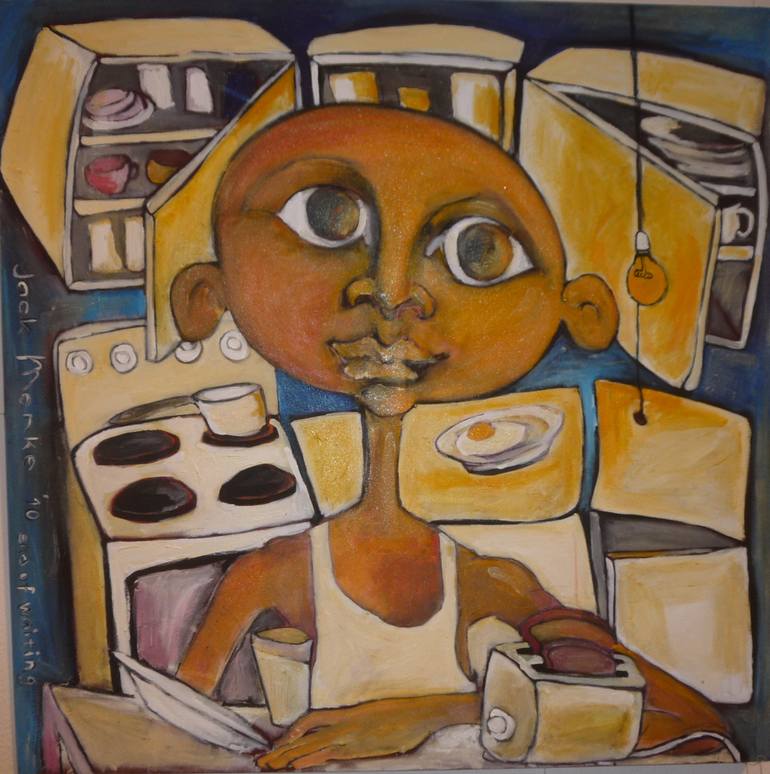 end of waiting Painting by Jack Menke | Saatchi Art
