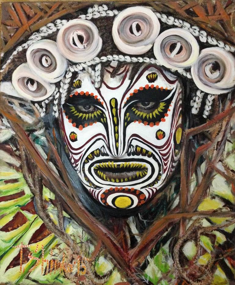 Masked Painting by Tanya Shymko | Saatchi Art