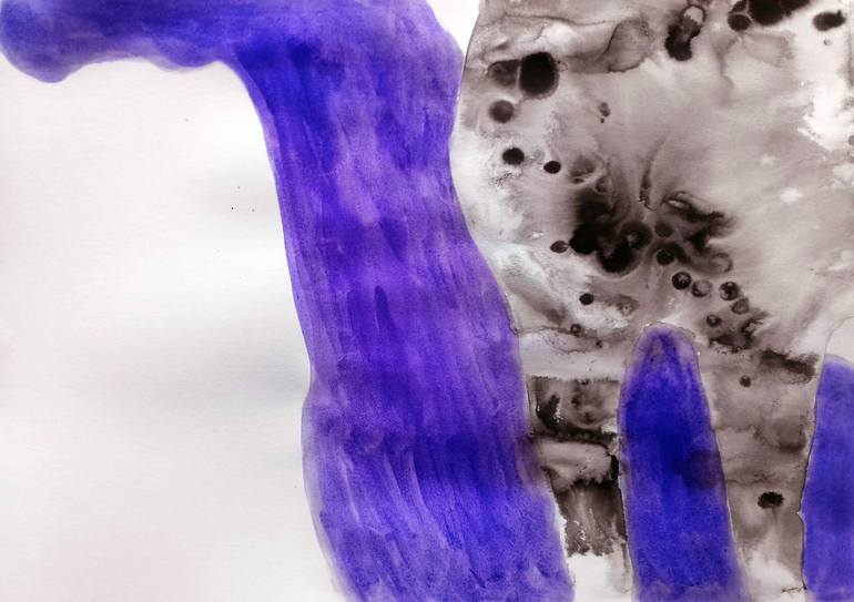 Violet shadow Painting by Marija Čolić | Saatchi Art