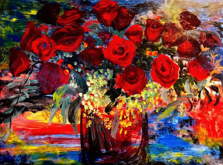 La Vie en Rose Painting by Aet Paaro | Saatchi Art