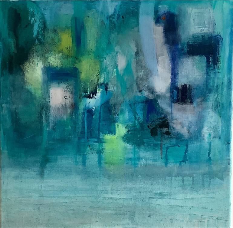 ABOVE and BELOW (another world) Painting by Gilli gregory | Saatchi Art