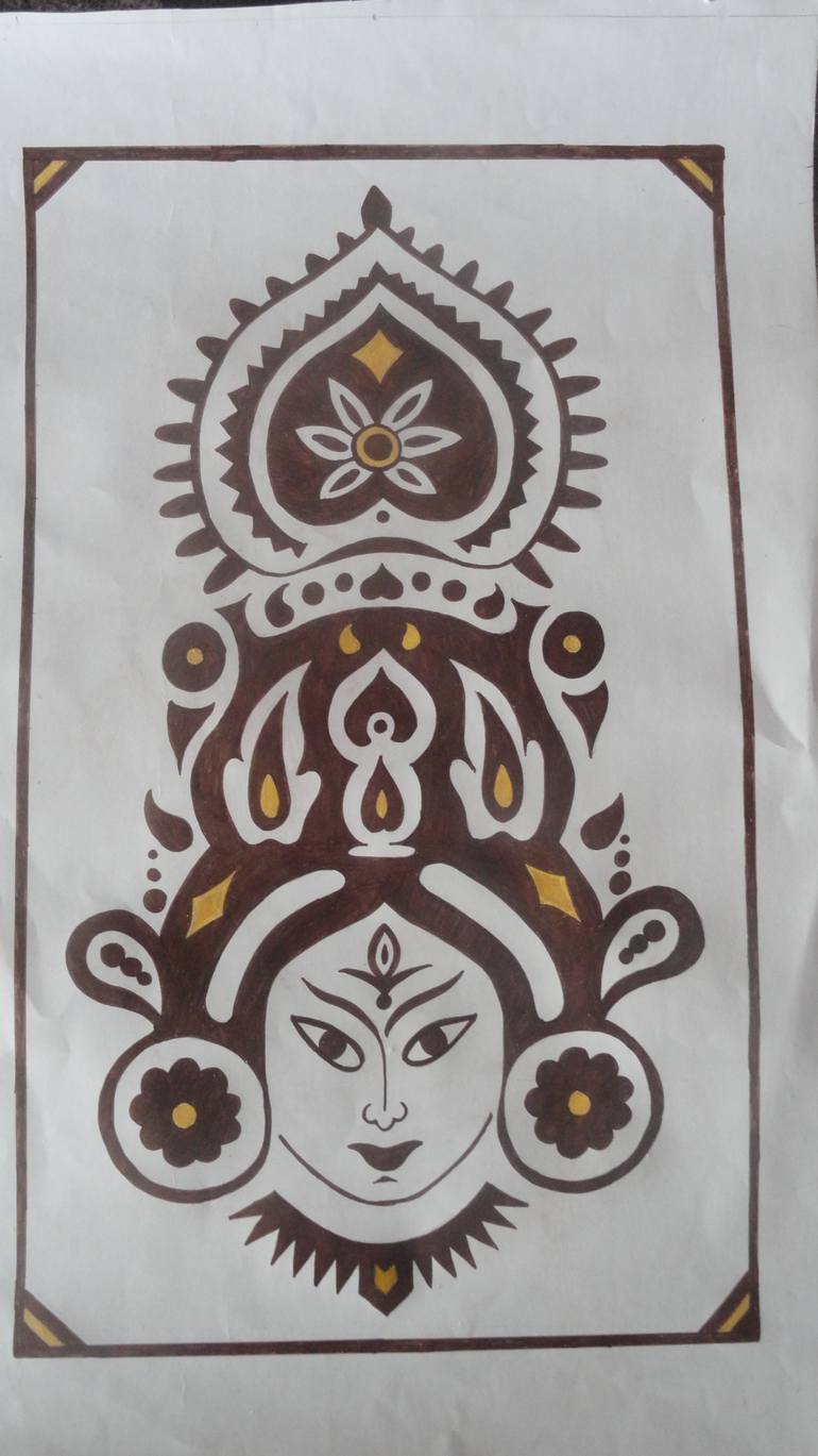 Kerala Kathak Drawing by Kamala Durga | Saatchi Art