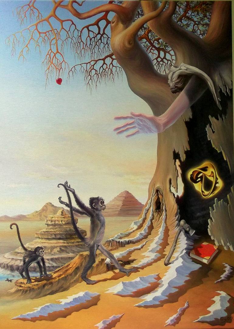 Rise up and walk Painting by Gyuri Lohmuller | Saatchi Art