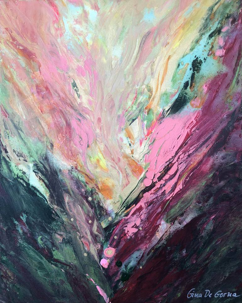 The Pink Journey Painting by Gina De Gorna | Saatchi Art
