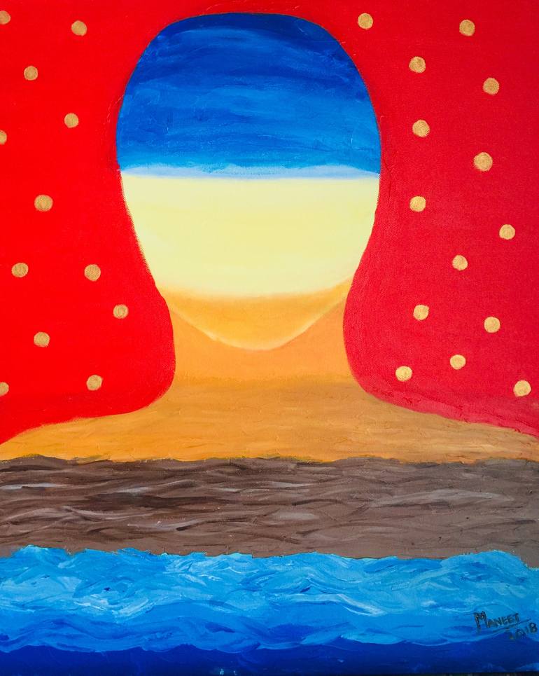 Five elements Painting by Maneet Kaur | Saatchi Art