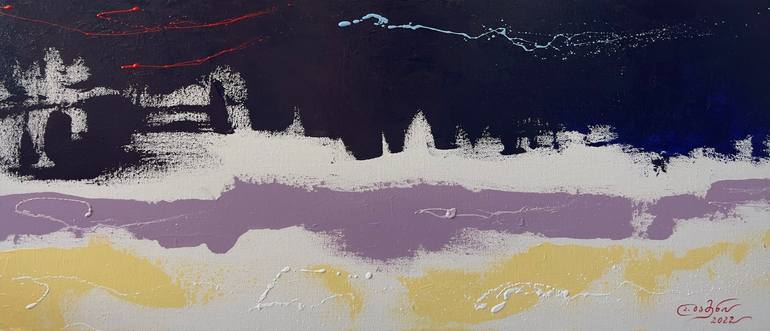 Sunbeam and ghost town Painting by Angelina Damenia | Saatchi Art