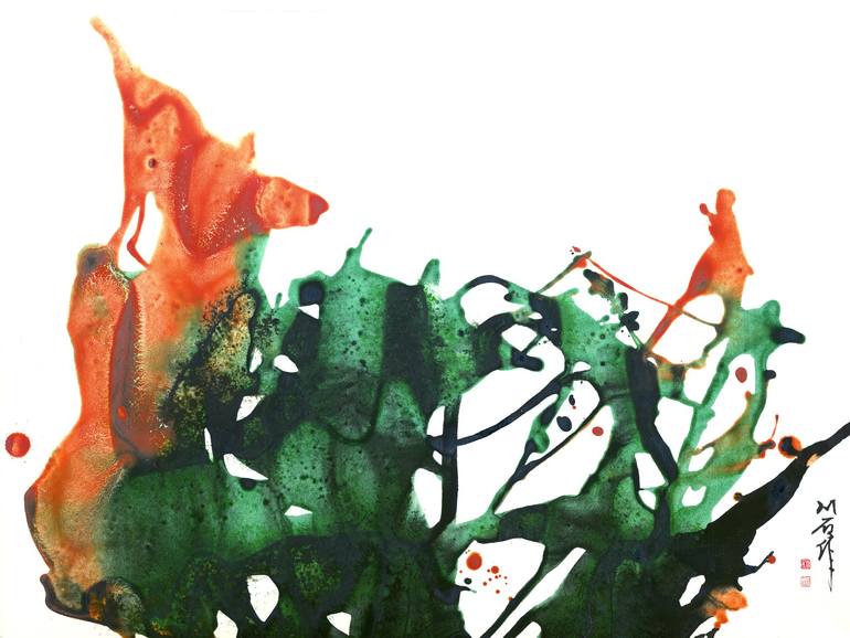 Leaves Series Painting by Shulin Sun | Saatchi Art