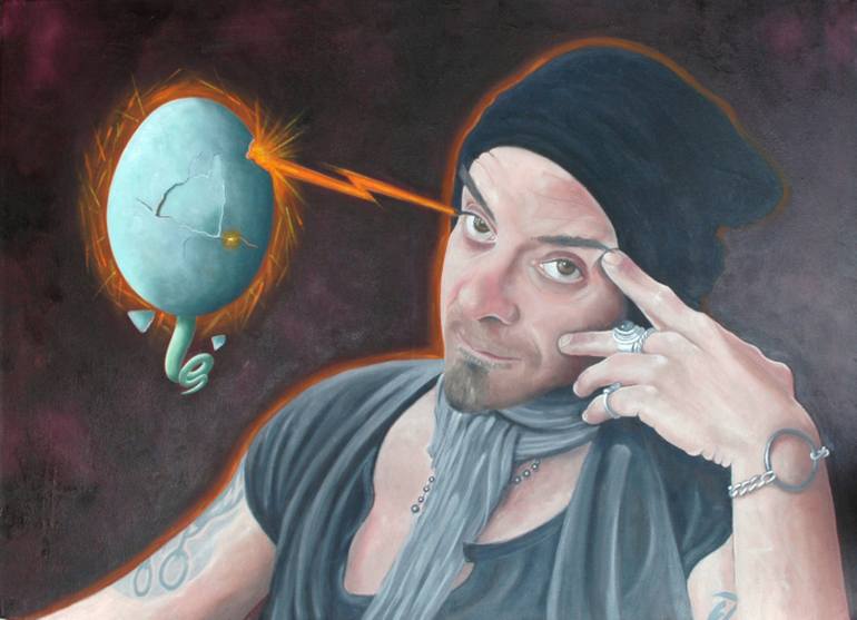 DAVIDE Painting by James L Curran | Saatchi Art