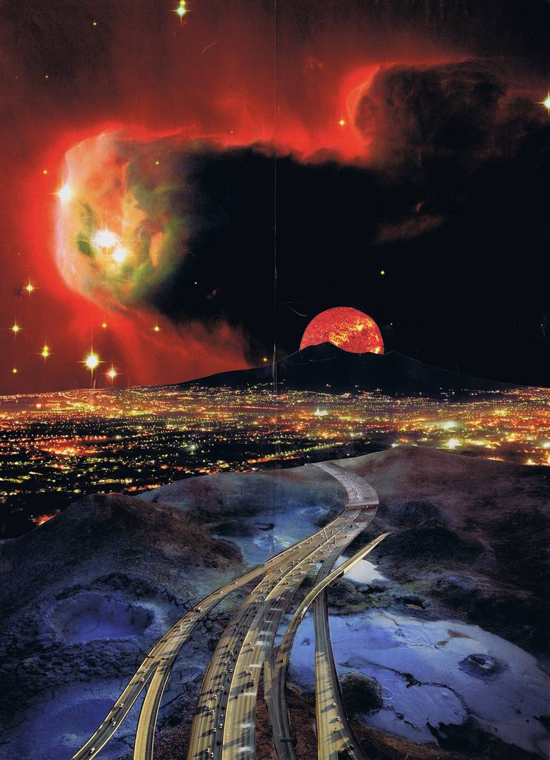 Dystopian. Indentations in the water_Collage Nº 124 Collage by David ...