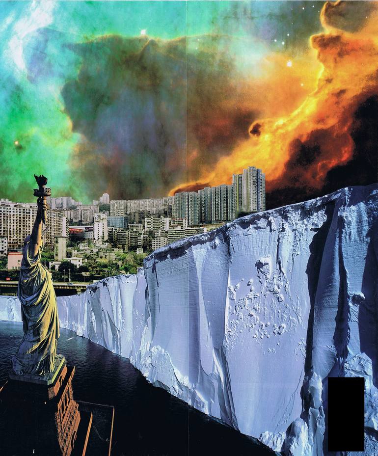 Dystopian. Indentations in the water_Collage Nº 132 Collage by David ...