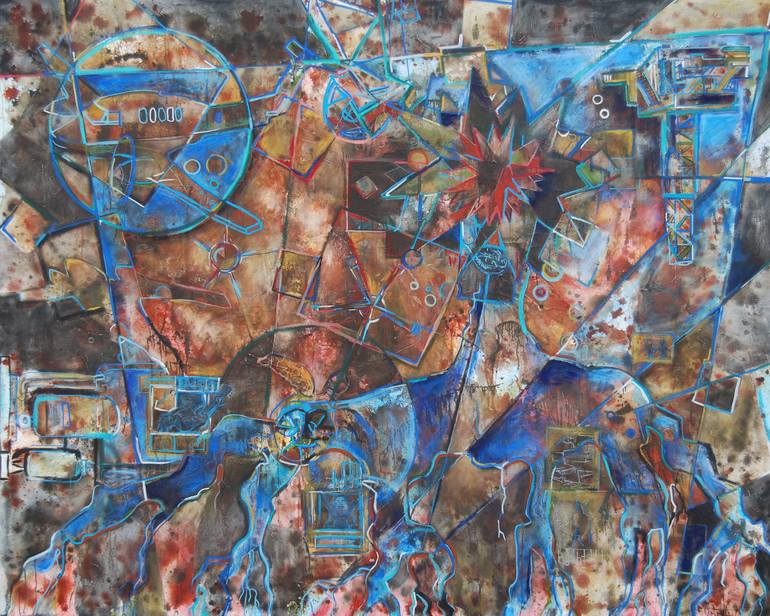 Gimme Shelter Painting by Jason Stallings | Saatchi Art