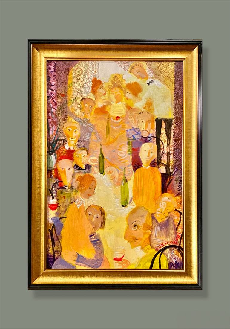 The Family Dinner Painting by Otar Imerlishvili | Saatchi Art