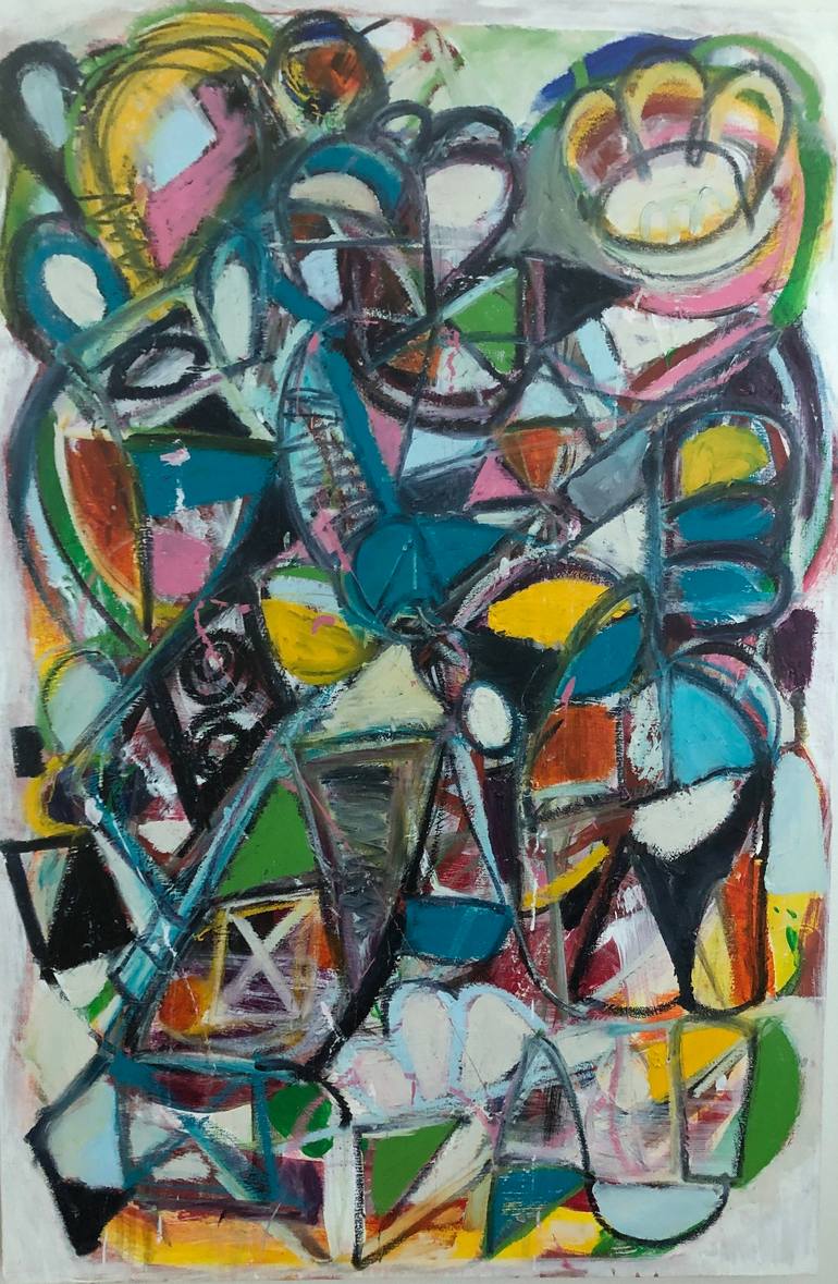 A Beautiful Mess Painting by Alfredo Monroy | Saatchi Art
