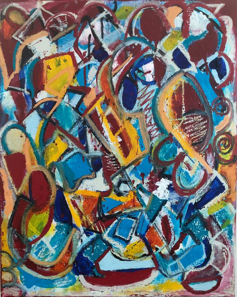 Fire & Ice Painting by Alfredo Monroy | Saatchi Art