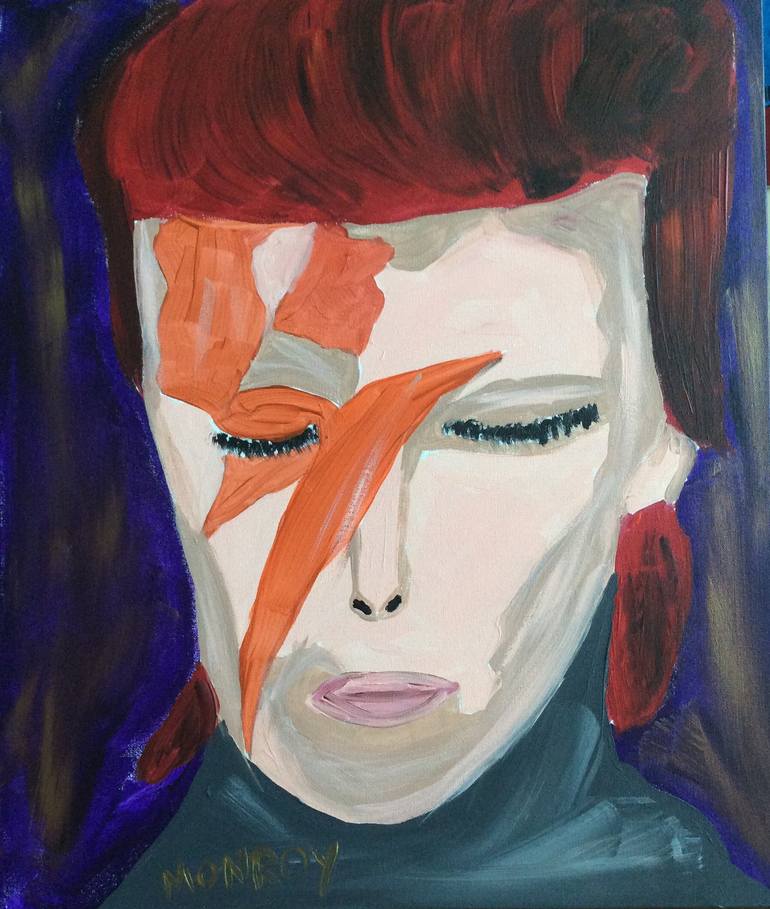 Bowie Painting by Alfredo Monroy | Saatchi Art