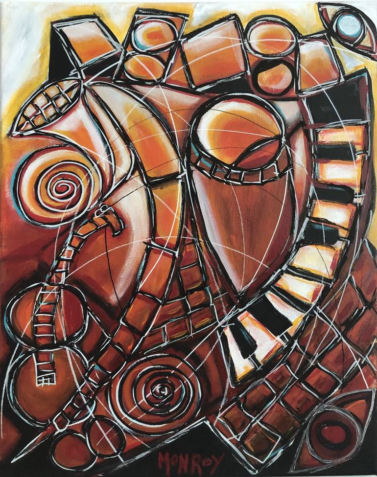 Música Painting by Alfredo Monroy | Saatchi Art