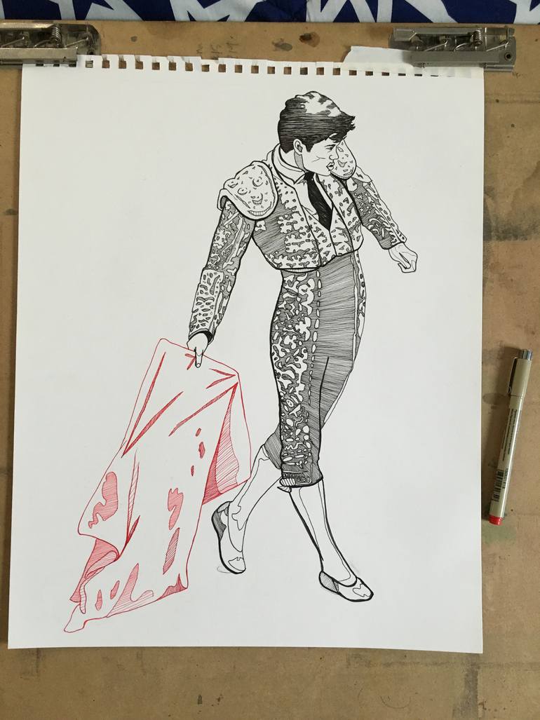 Bullfighter Drawing