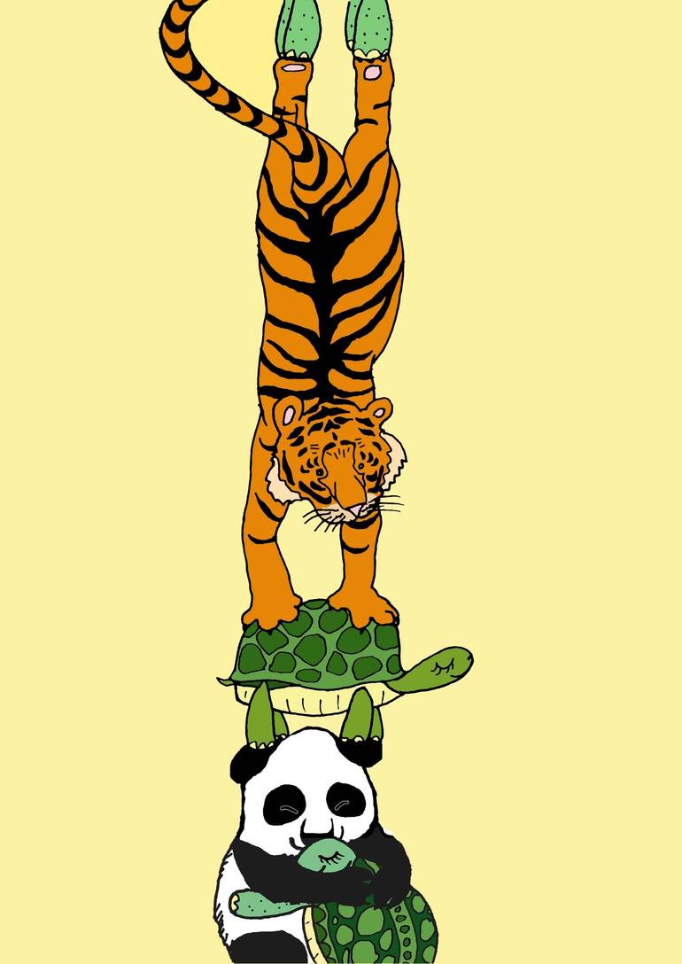 Turtles all the way III Drawing by Derya Kadipasaoglu | Saatchi Art