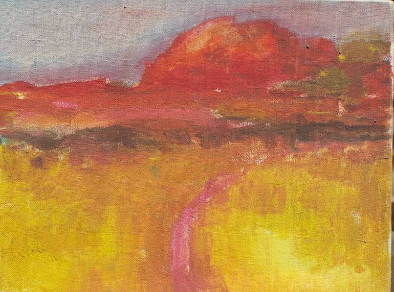Red Hills Painting by Emma Rojas | Saatchi Art