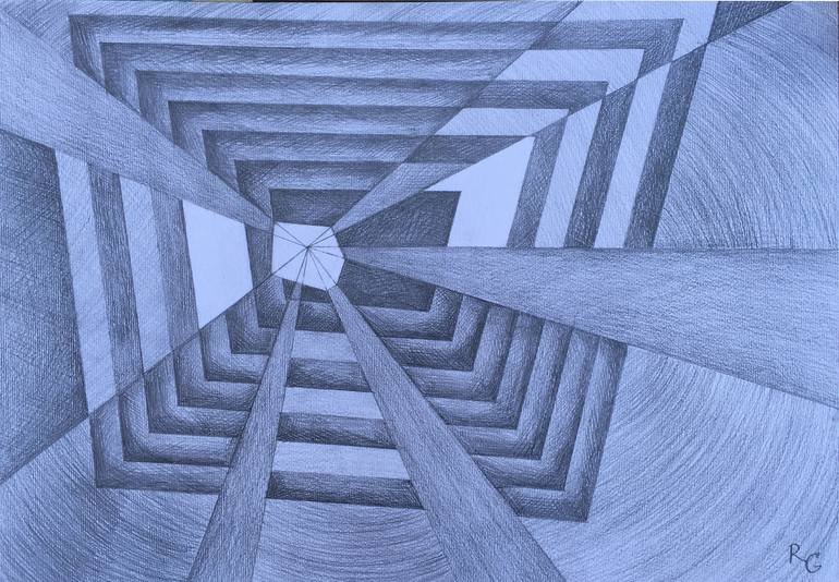 Refraction Drawing by Radka Gicheva | Saatchi Art