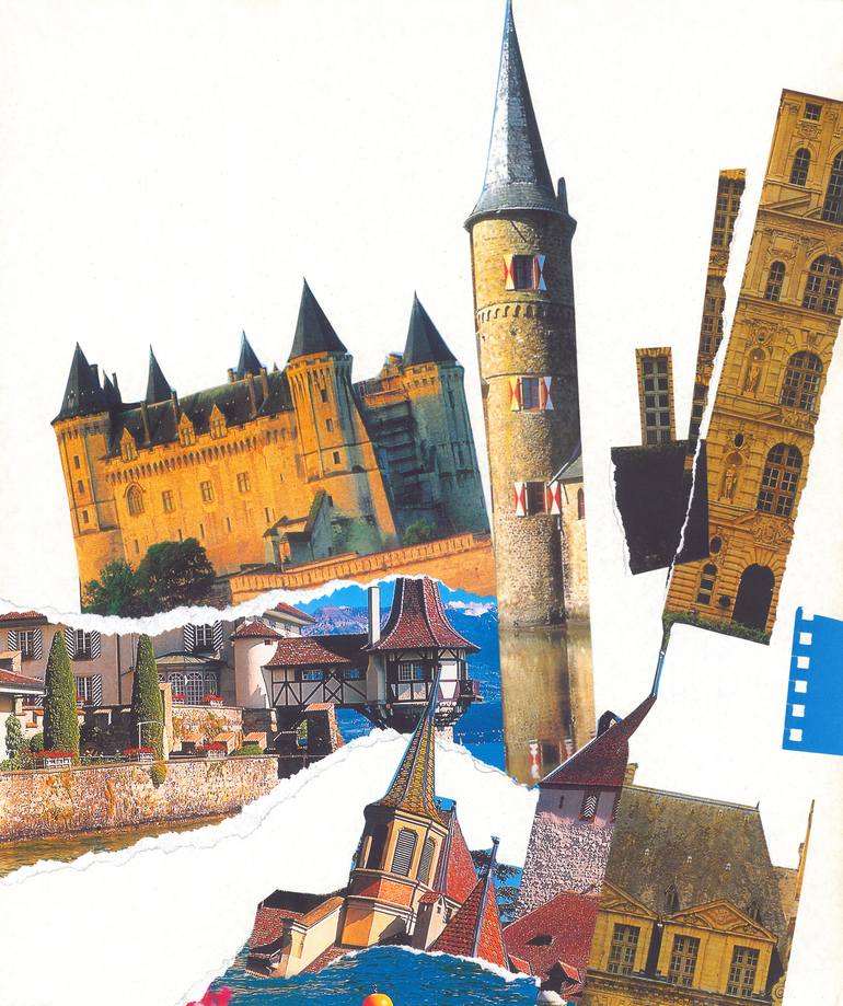 5 A Series of Locks. Collage by Zhara Apelsin | Saatchi Art