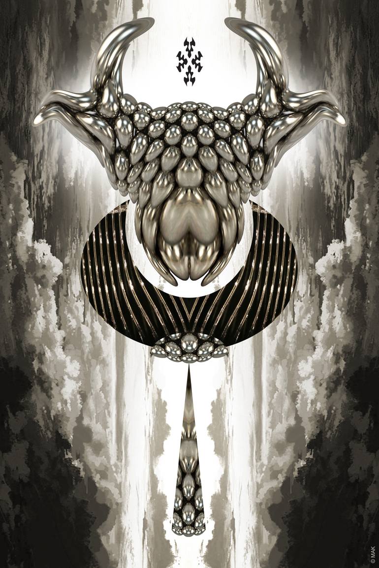 Nickel Bull Newcomer / edition 2/5 Collage by Alexander Mak | Saatchi Art