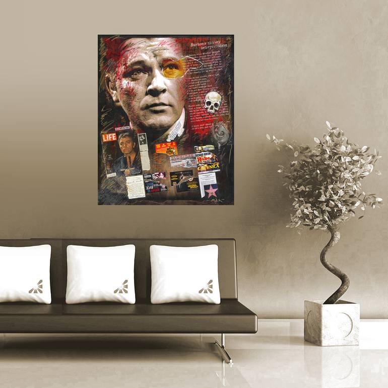 Richard Burton, LIFE April 24, 1964 Collage by Alexander Mak | Saatchi Art