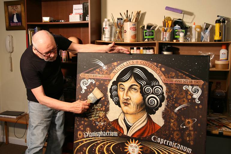 COPERNICUS Painting by Alexander Mak | Saatchi Art