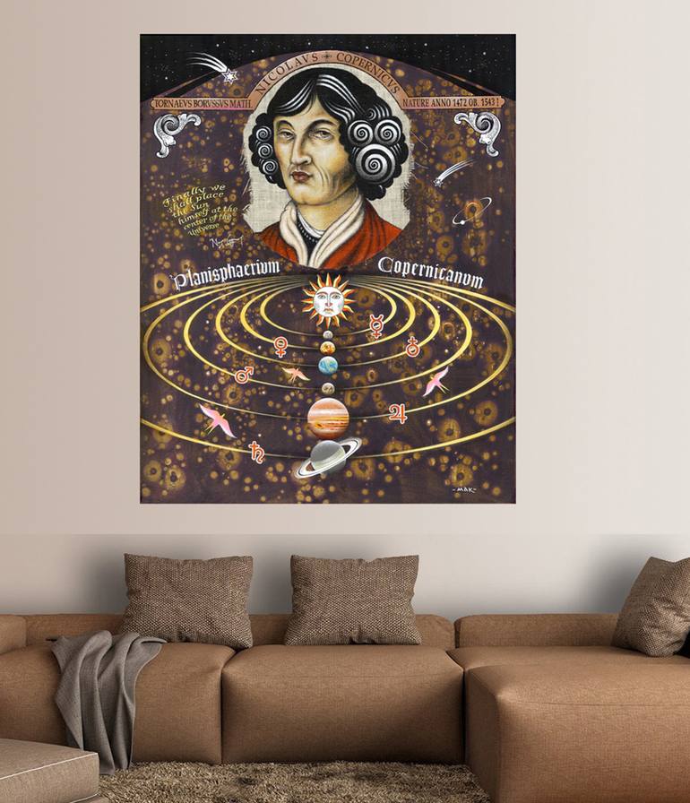 COPERNICUS Painting by Alexander Mak | Saatchi Art