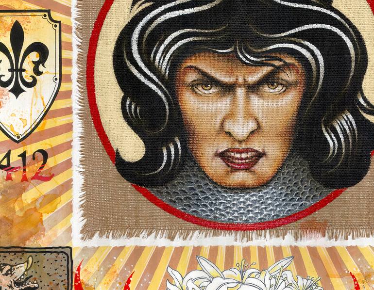 JEANNE D'ARC Painting by Alexander Mak | Saatchi Art